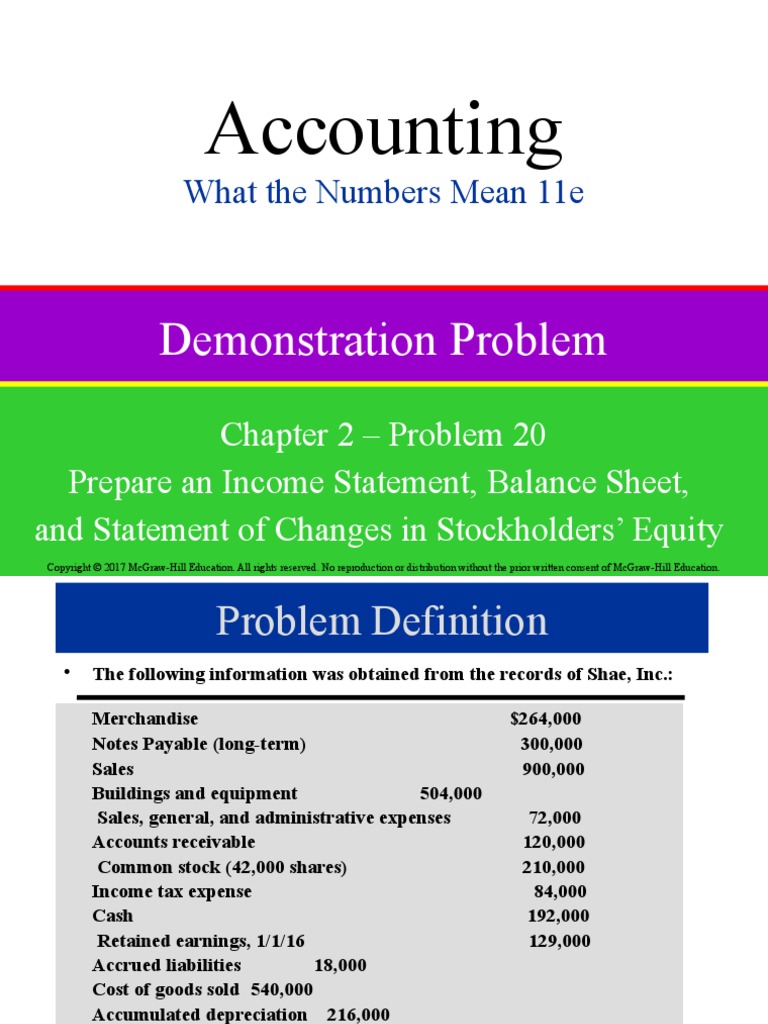 Demo Prob Ch02 P2 20 | PDF | Equity (Finance) | Retained Earnings