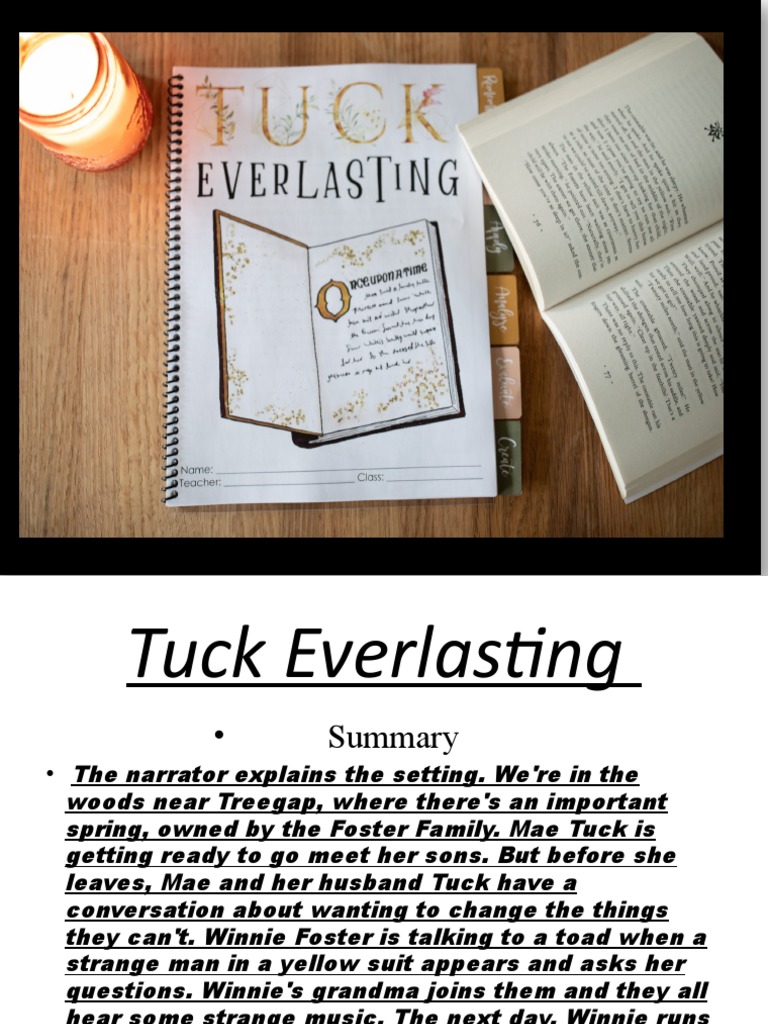 Tuck Everlasting: Key Moments Summary | PDF | Mystery, Thriller & Crime ...
