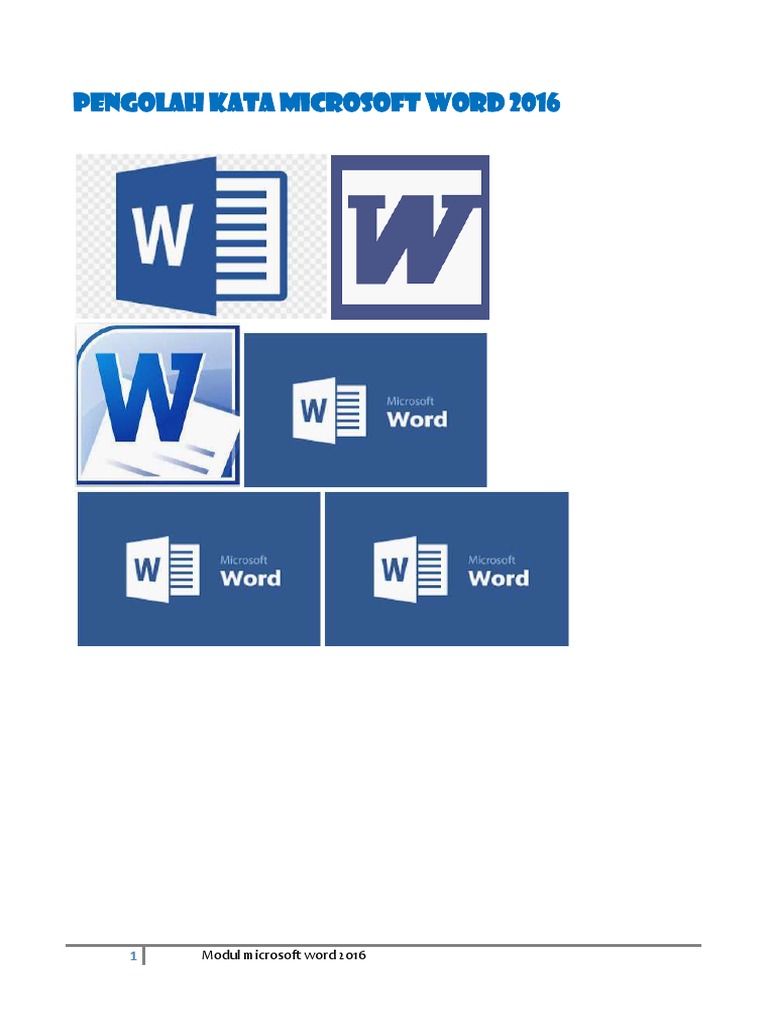Modul Microsoft Word 2016 | PDF