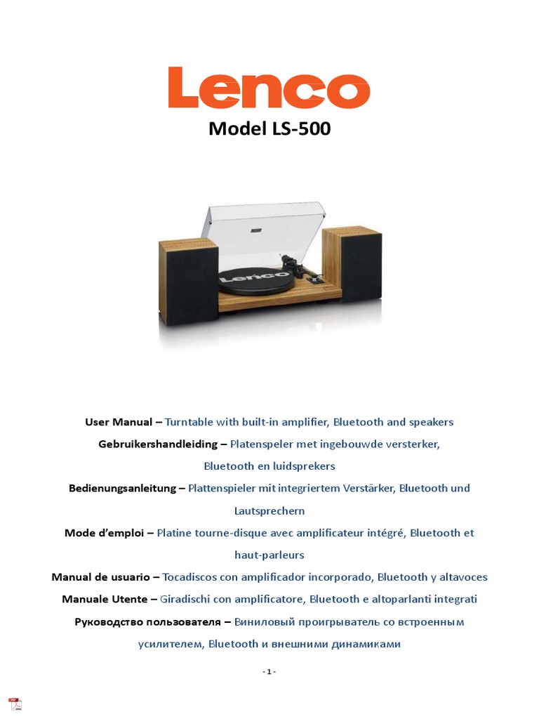 Lenco Ls 500 | PDF | Ac Power Plugs And Sockets | Power Supply