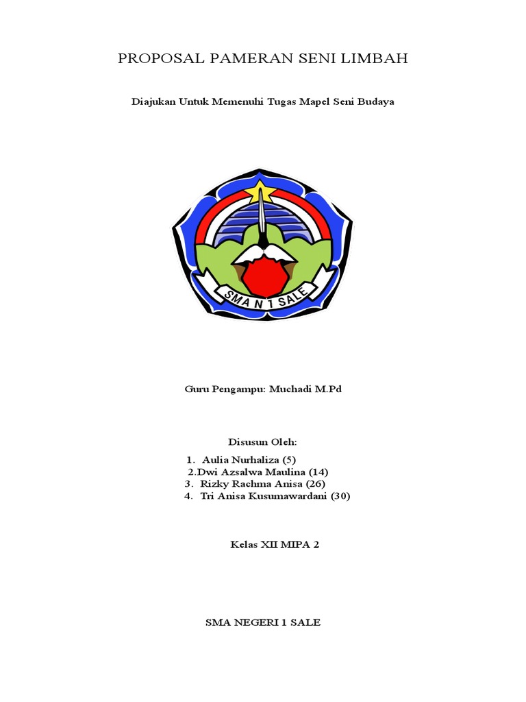 Proposal Pameran Seni Limbah | PDF