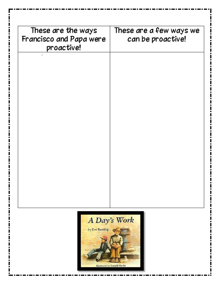 Habit 1 Lesson T-Charts | PDF