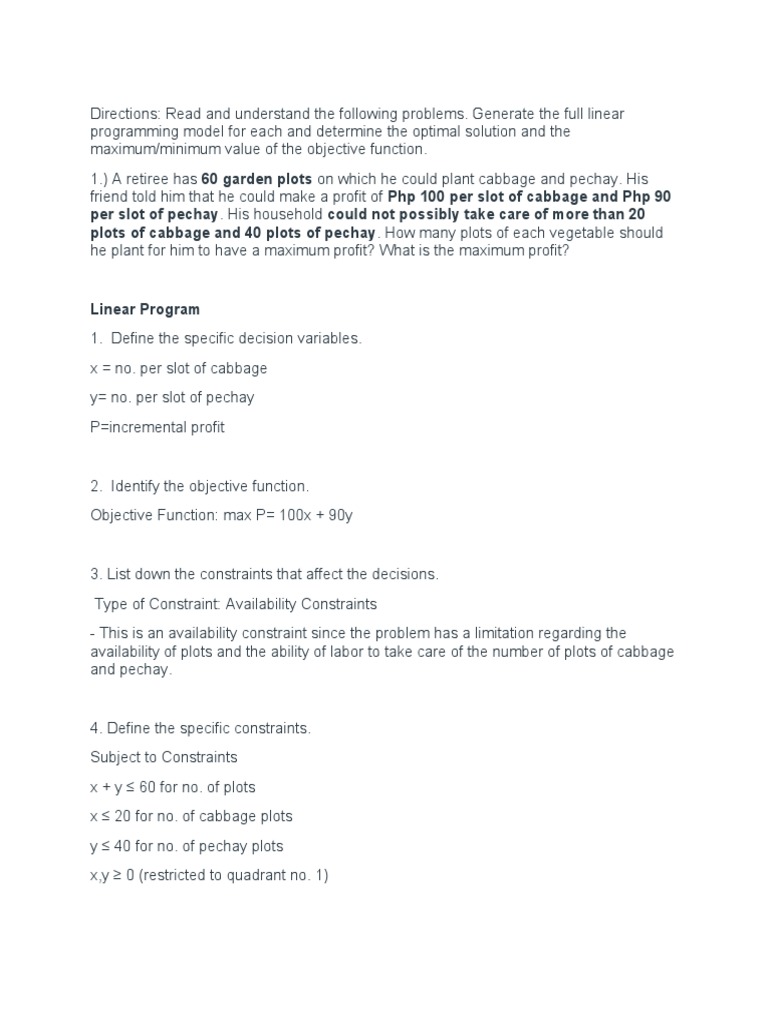 Linear Programming | PDF | Mathematical Optimization | Linear Programming