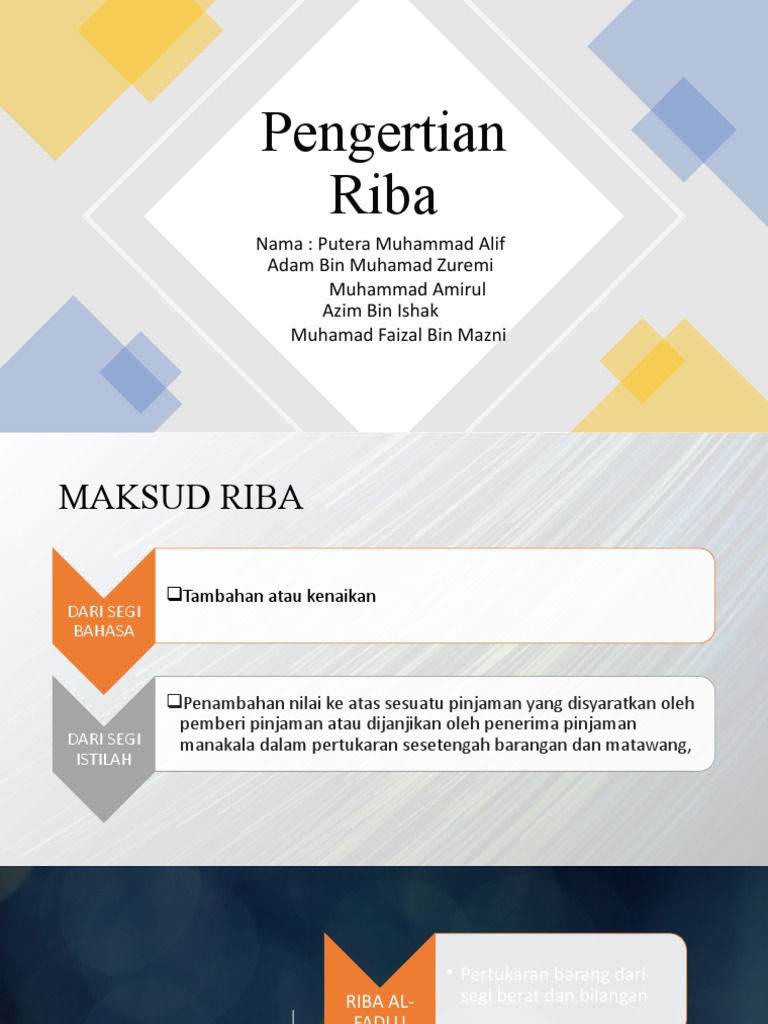 Pengertian Riba No 2 | PDF