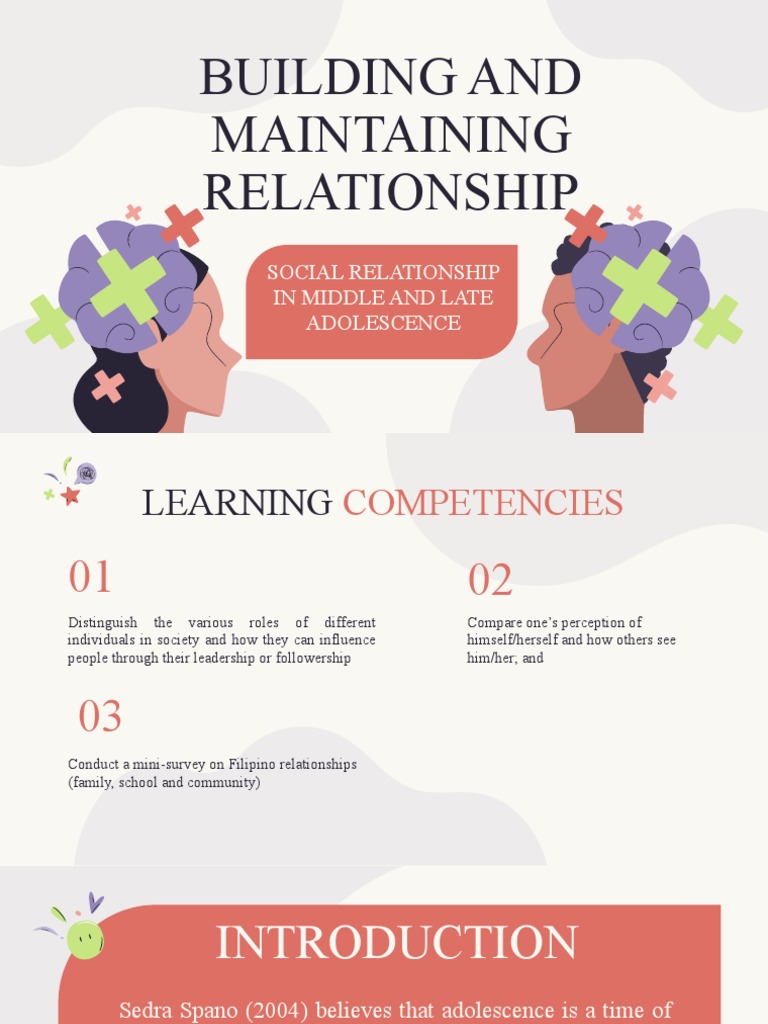 Perdev - Q2 - Lesson4 - Social Relationship in Middle and Late ...