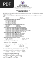 UPCAT Mathematics Practice Questions Set 1 | PDF | Inequality ...