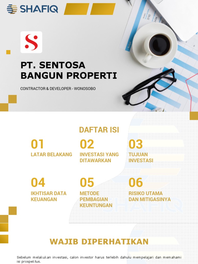 Investasi Syariah PT Sentosa Bangun Properti | PDF | Bisnis