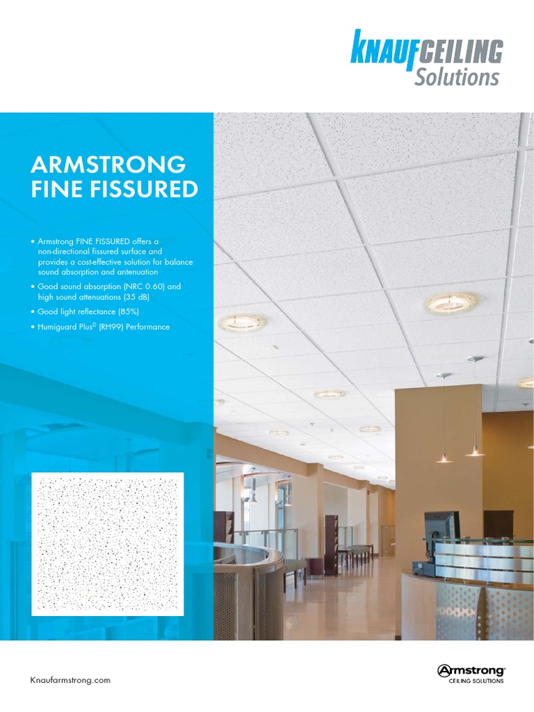 DS Armstrong Fine Fissured SEA 02 | PDF | Attenuation | Materials Science