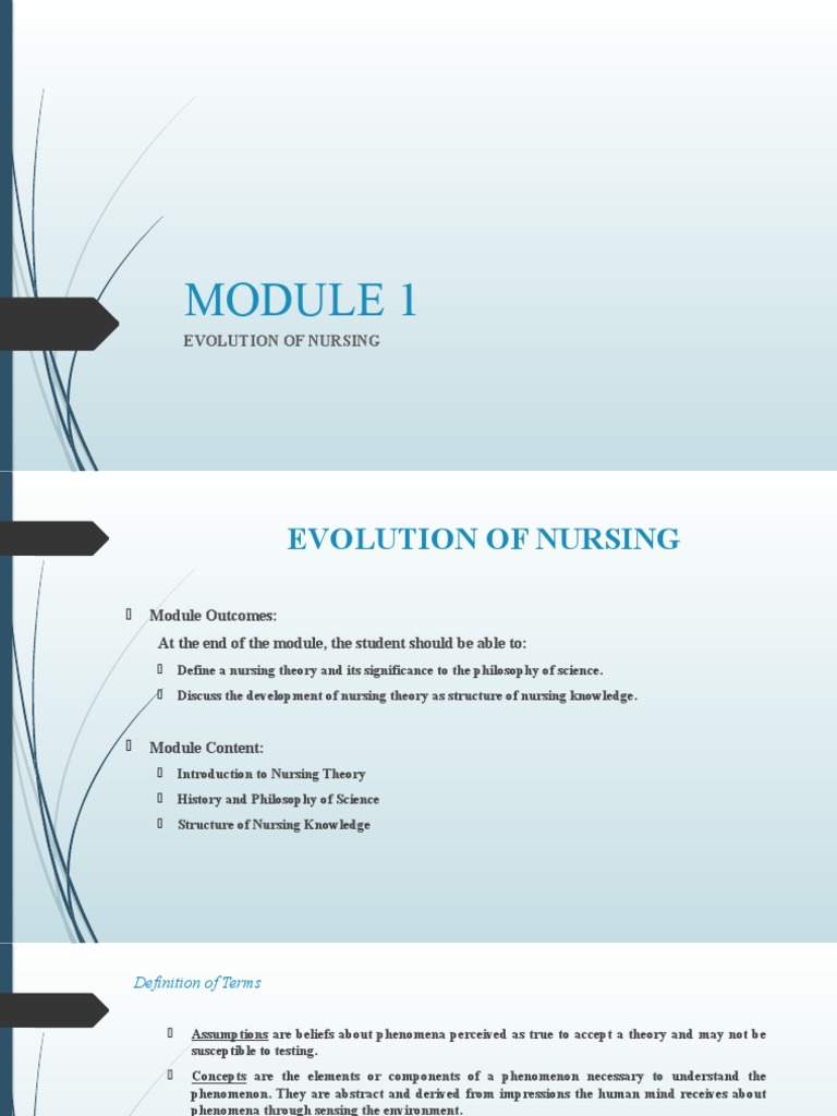 Module 1.1 | Download Free PDF | Theory | Nursing