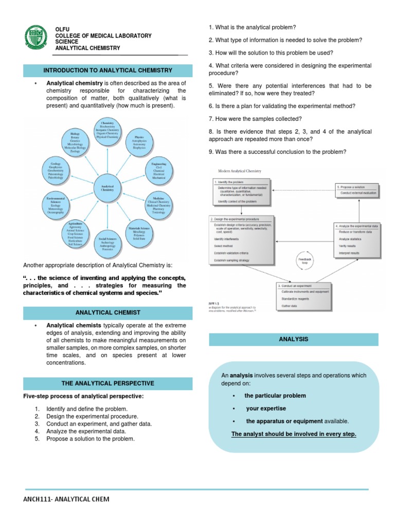 Intro To Anachem | Download Free PDF | Analytical Chemistry | Analysis