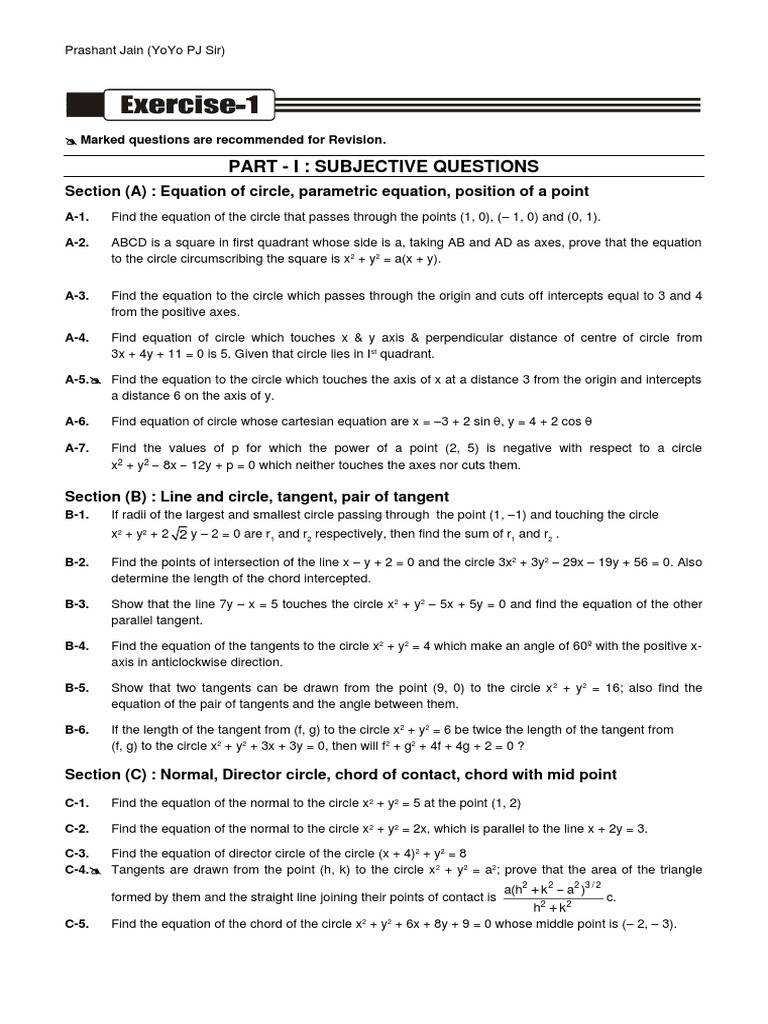 Circle Complete Exercise 1676134670830 | PDF