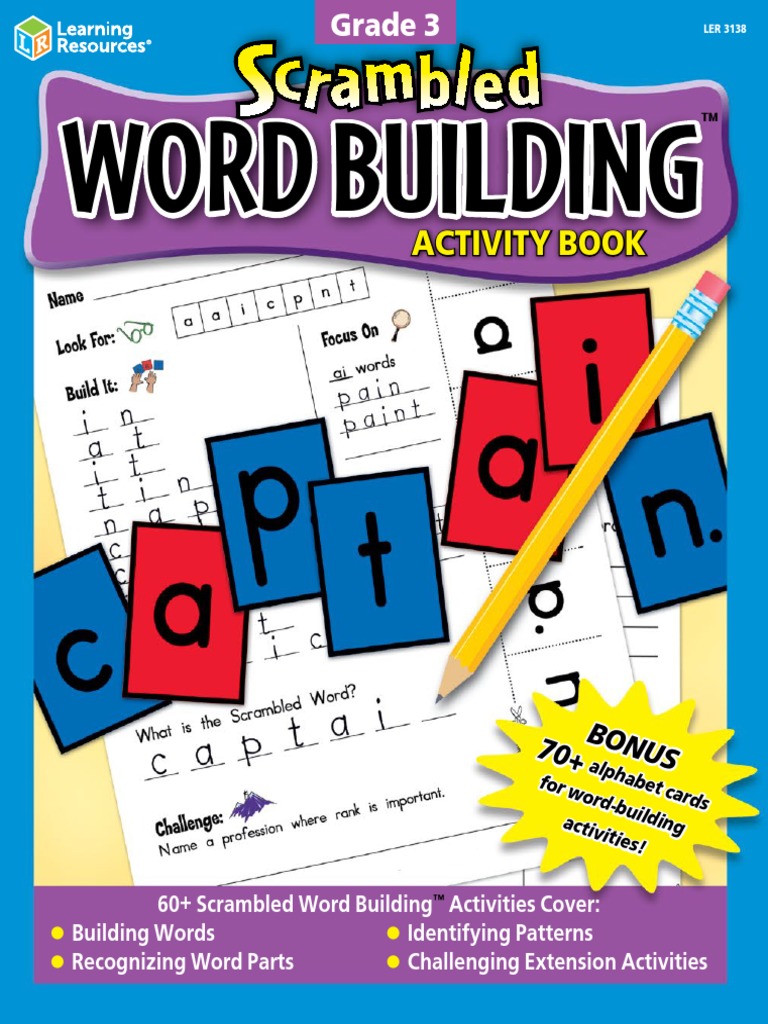 RM - Dl.scrambled Word Building Activity Book Grade 3 | PDF | Word | Books