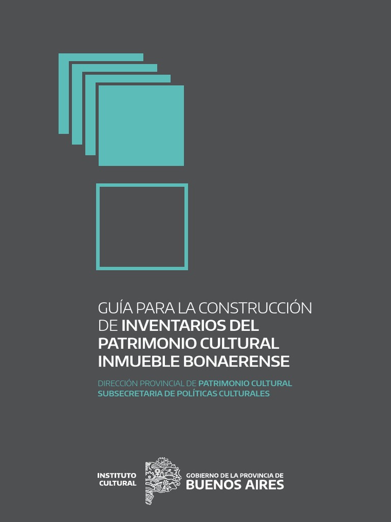 Guia de Inventario y Registro Del Patrimonio 2022 | PDF | Patrimonio cultural | Bienes (Ley)