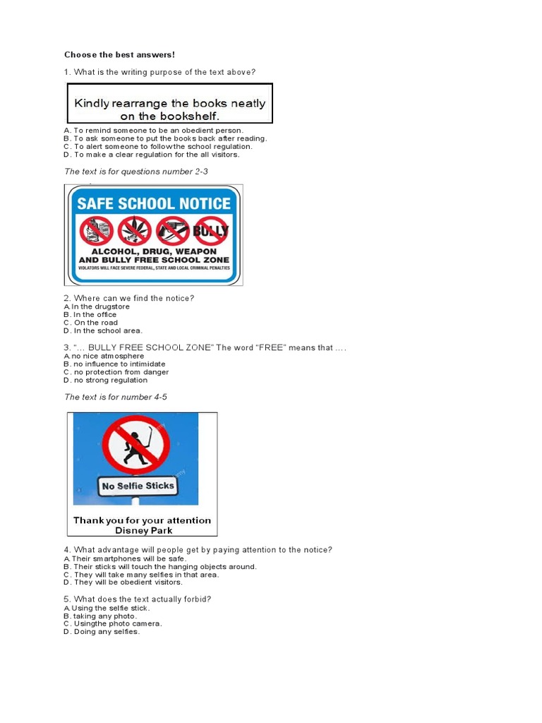 Worksheet Notice | PDF