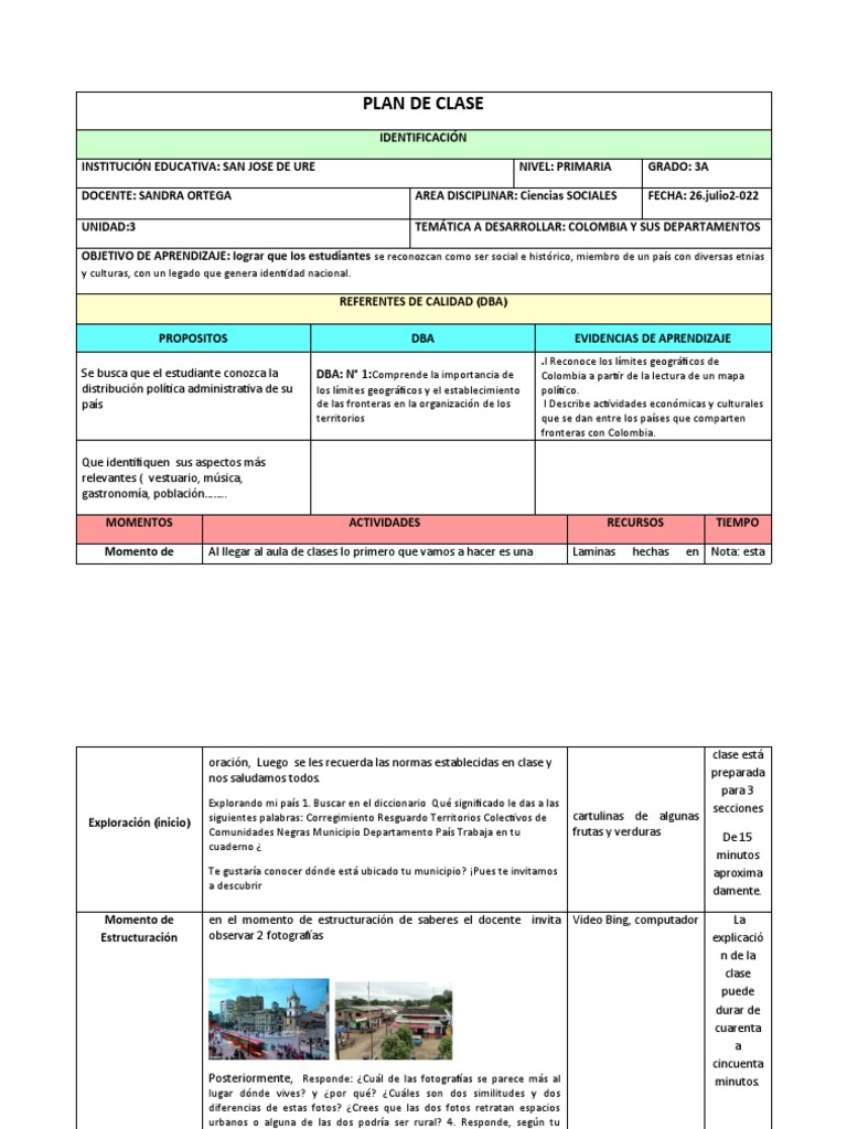 Clase de C, Sociales 3periodo 3A | PDF | Colombia