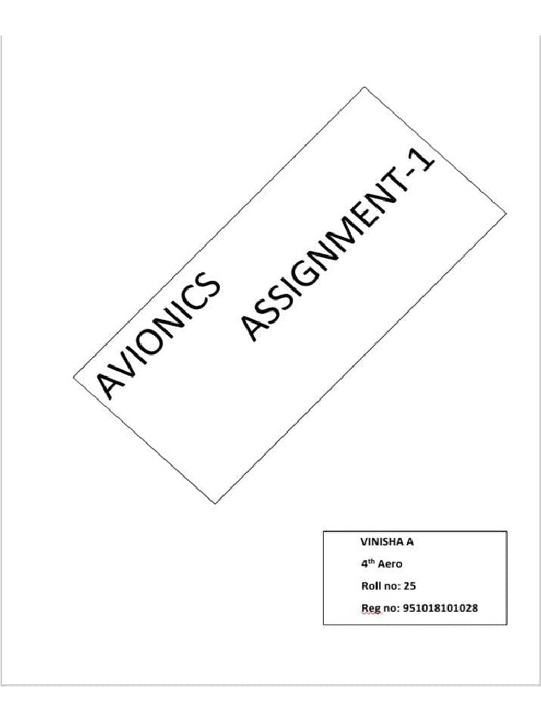 Avionics Assignments | PDF | Avionics | Airspeed