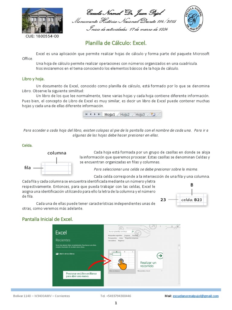 P7 Excel | PDF | Microsoft Excel | Hoja de cálculo