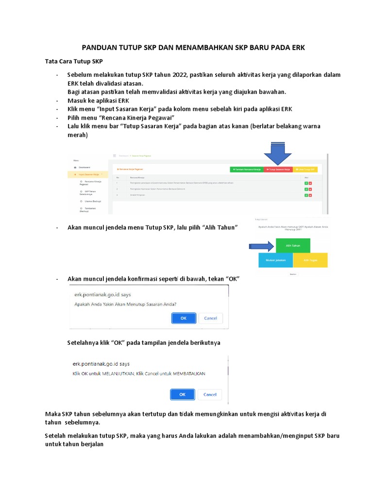 TUTUP SKP DAN MENAMBAHKAN SKP BARU | PDF