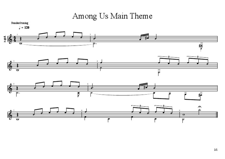 Among Us Main Theme | PDF