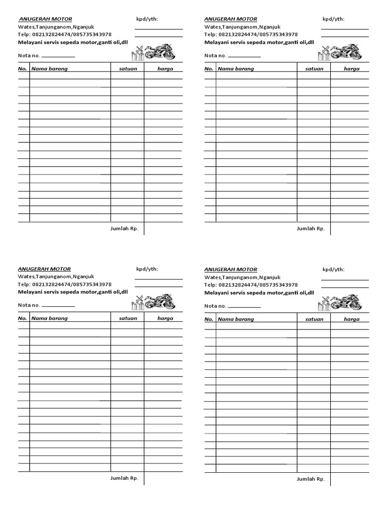 Nota Bengkel Baru | PDF