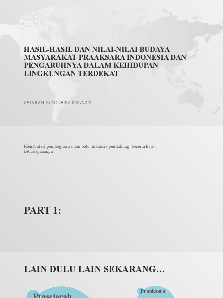 (Sej - Indo - X) 03-Zaman Praaksara Part 1 | PDF