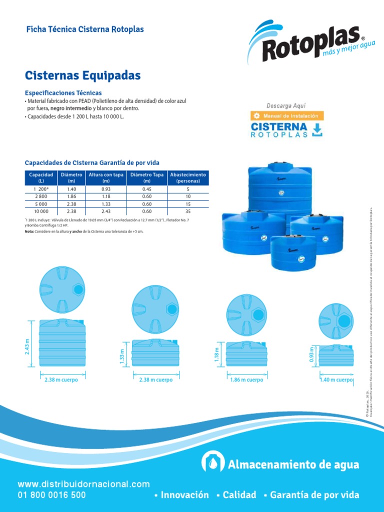 FT Cisterna Rotoplas | PDF | Tanques