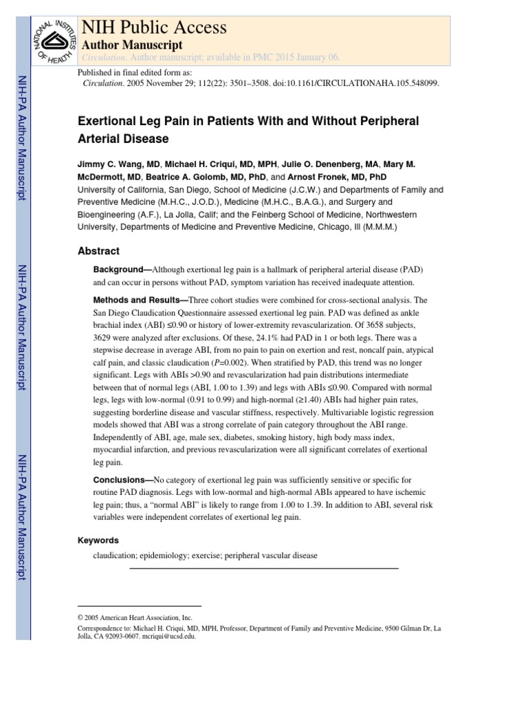 Nihms 499579 | PDF | Angiology | Causes Of Death