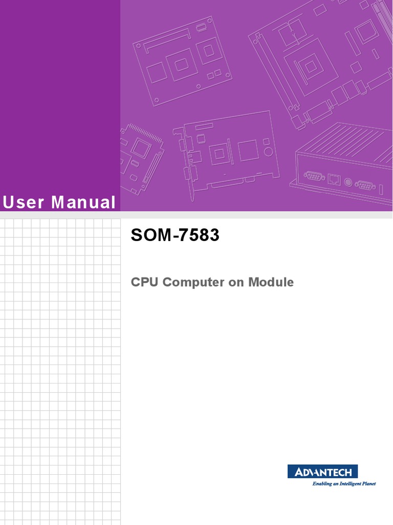 SOM-7583 User Manual Ed.1.FINAL2 | PDF | Usb | Embedded System