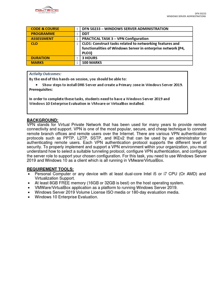 Practical Task 3 - VPN | PDF | Virtual Private Network | Ip Address