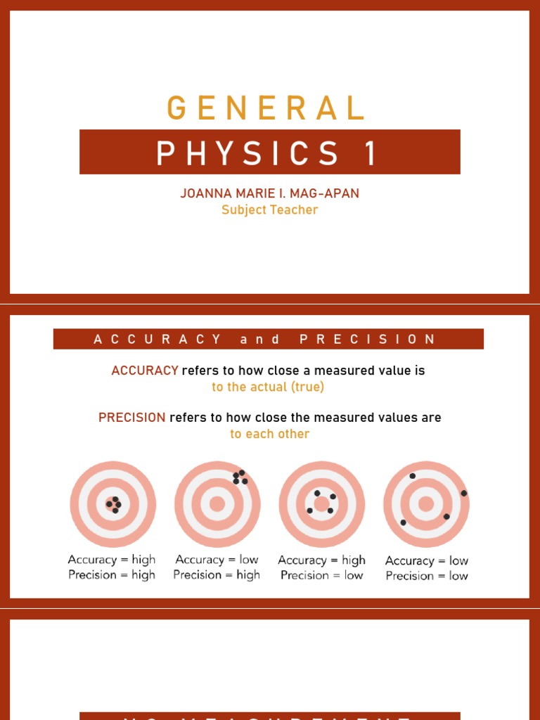 GP1 - Lesson 1 - Accuracy and Precision | PDF | Teaching Methods ...