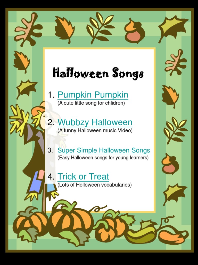 Halloween Songs | PDF