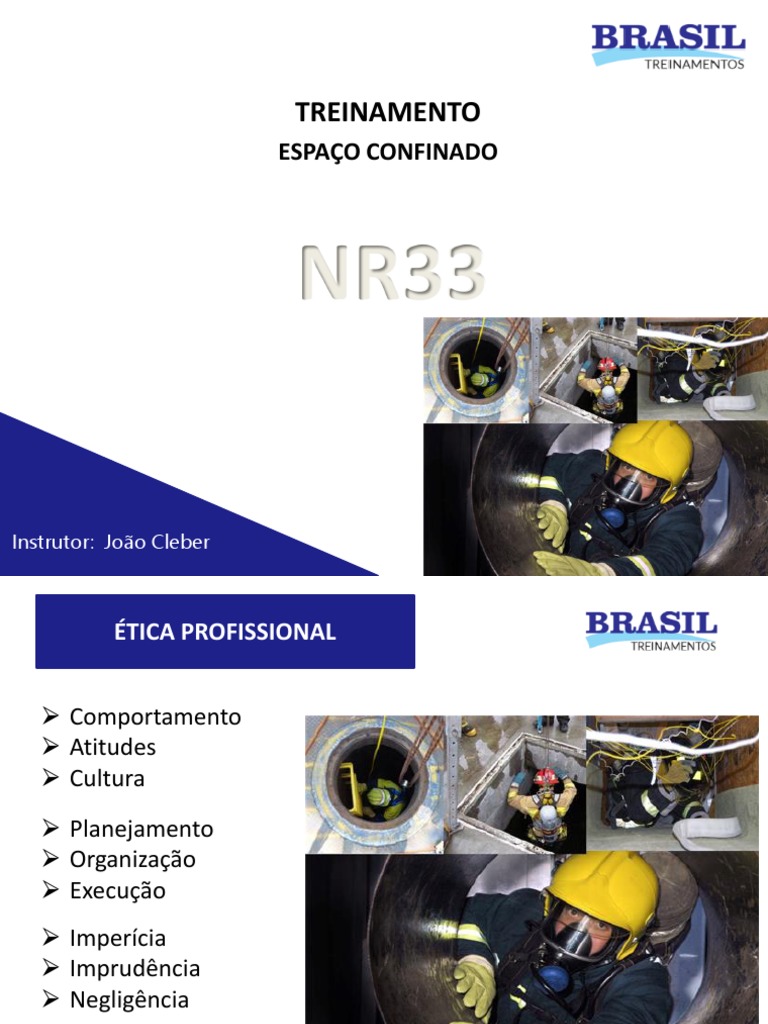 Material para Estudo - NR 33 Segurança em Espaço Confinado | PDF ...