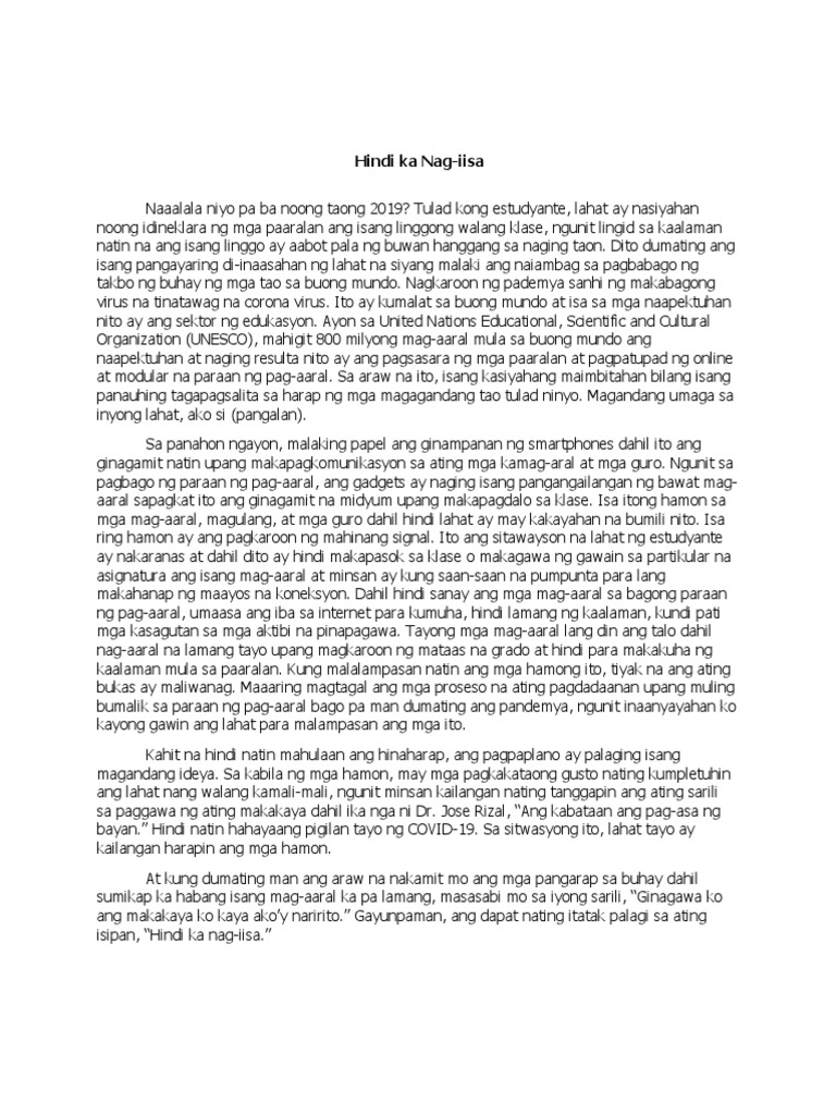 Talumpati (Group 3) Sii | PDF