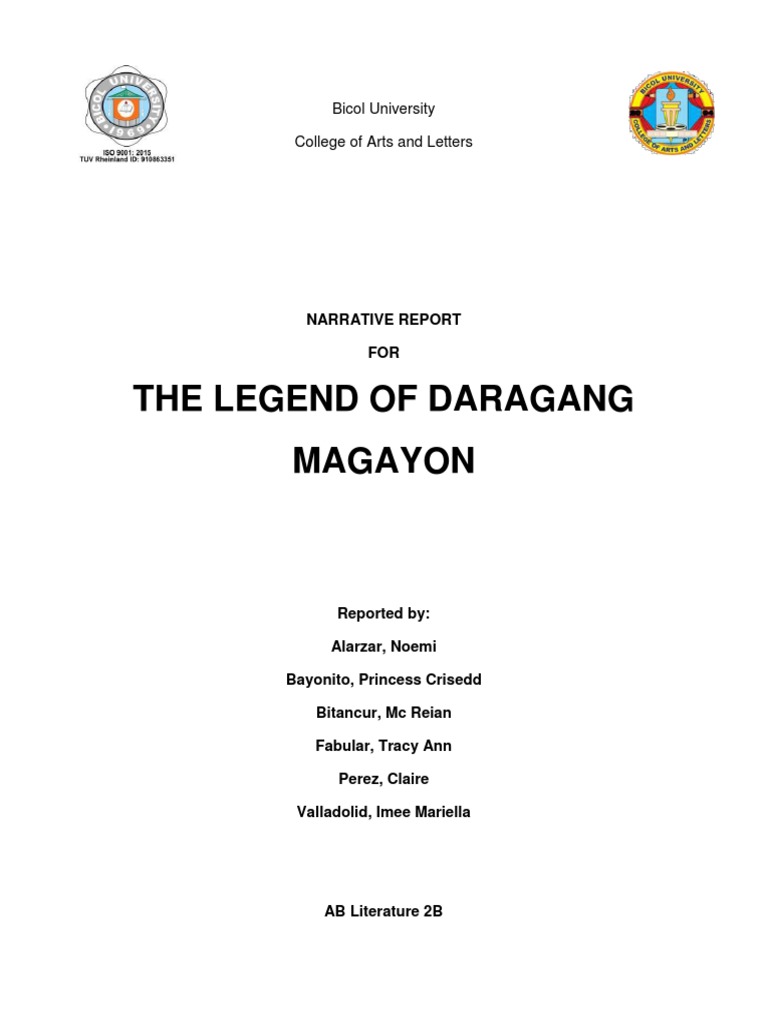 The Legend of Daragang Magayon | Download Free PDF | Anger | Jealousy