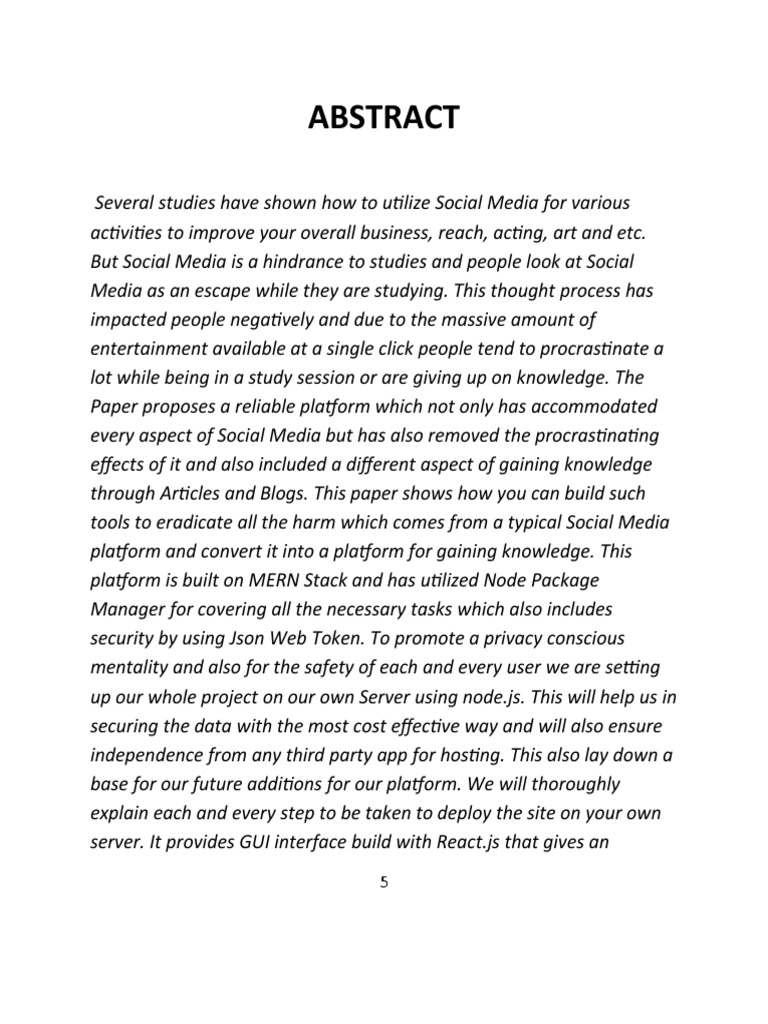 Mern Stack Blog Pdf Computer Science Information Technology