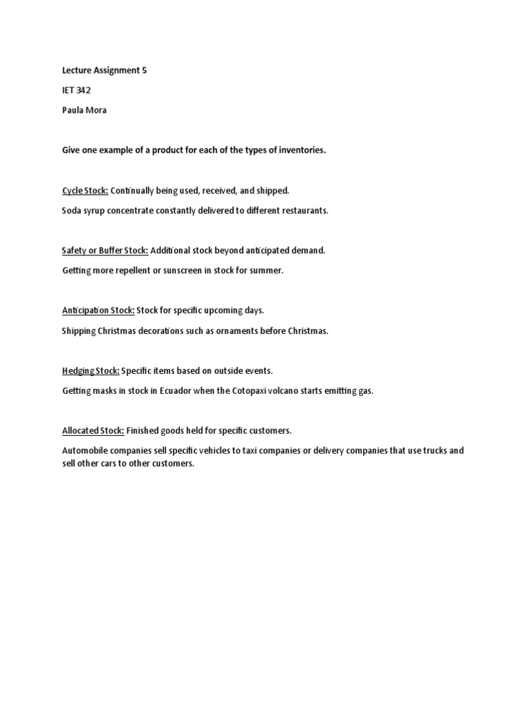 Lecture Assignment 5 Pdf 