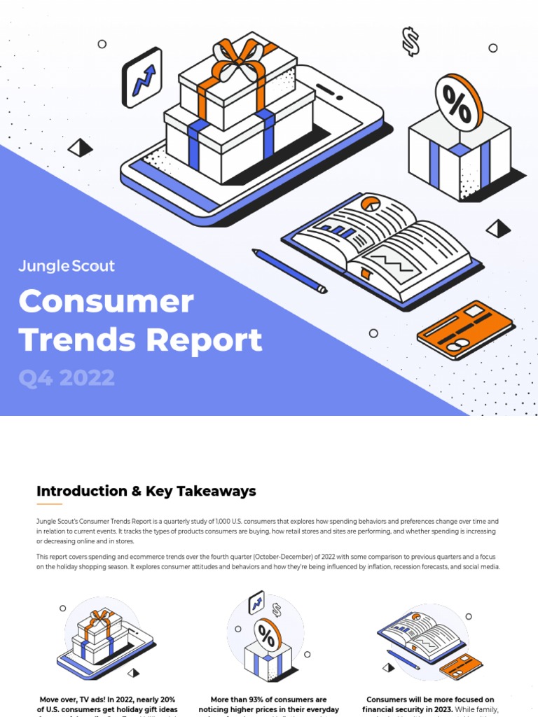 Jungle Scout Consumer Trends Report Q4 2022 | PDF | Recession | Inflation