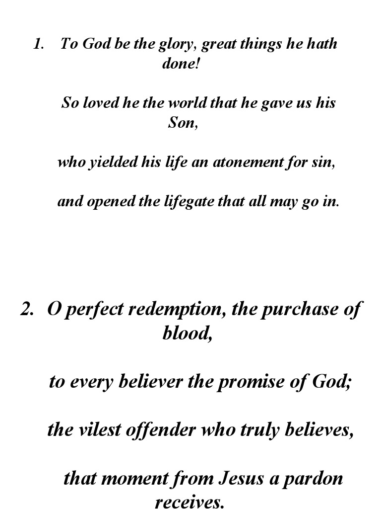 Praise the Lord, Rejoice! | PDF