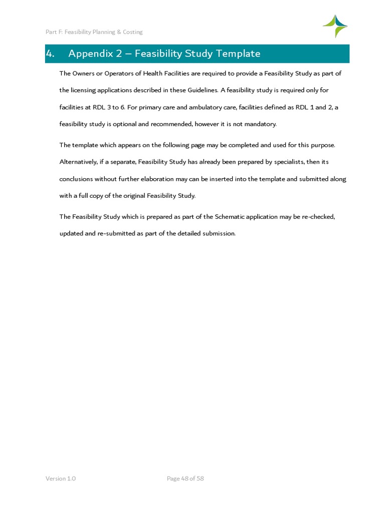 Part F - 4 - Appendix 2 - Feasibility Study Template | Download Free PDF | Clinic | Pharmacy