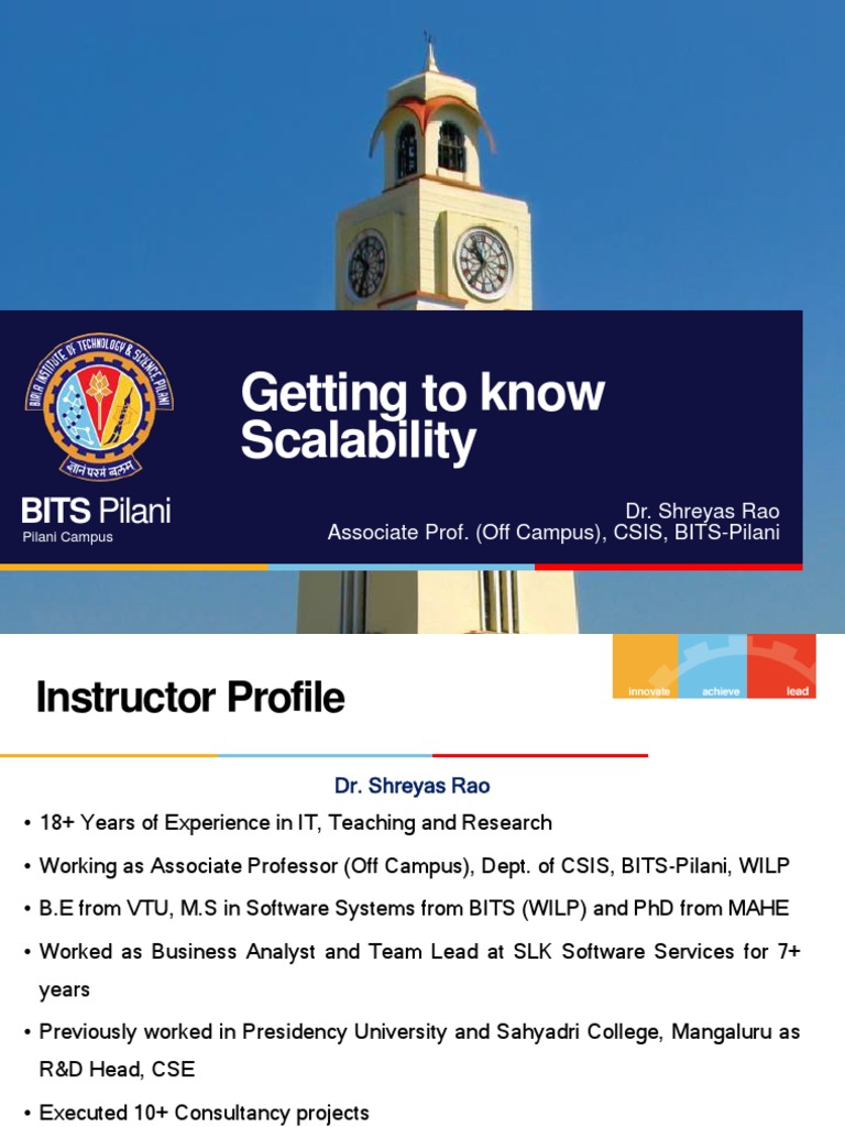 Lecture 1 - Getting To Know Scalability | PDF | Scalability | Web Server
