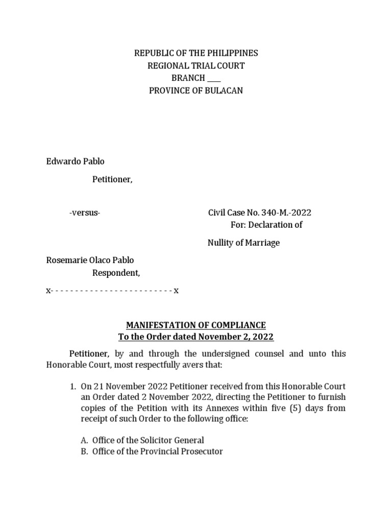 Manifestation of Compliance | Download Free PDF | Public Law | Judiciaries