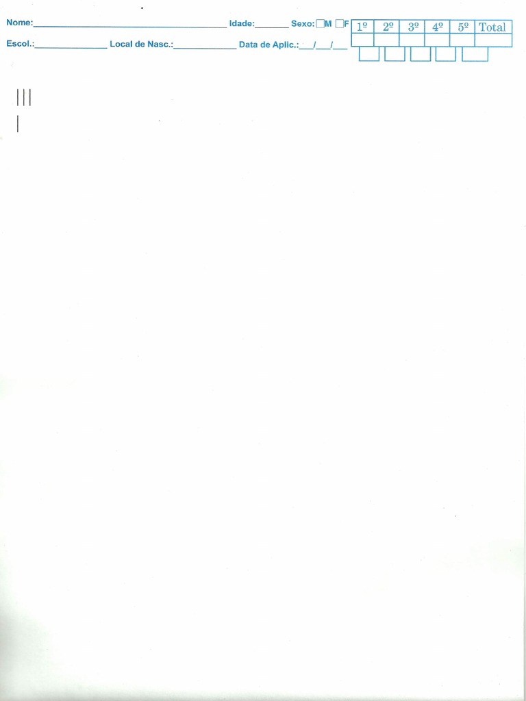 Folha de Teste Palográfico | PDF