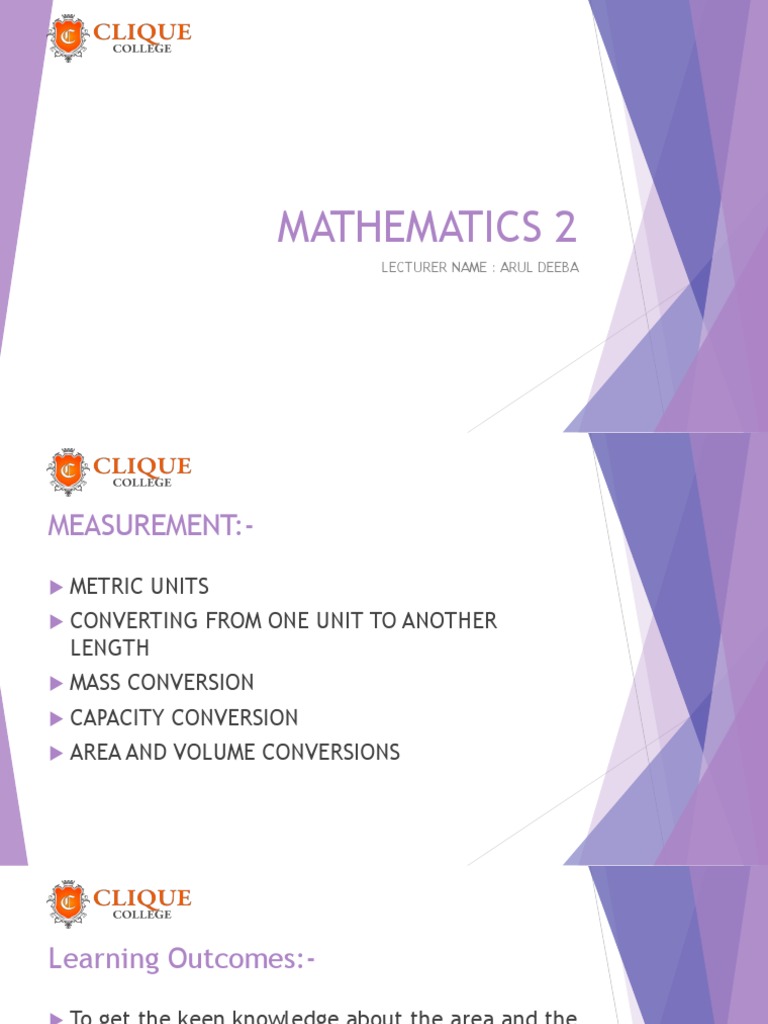 Area and Volume Conversion | PDF