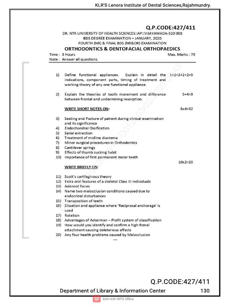 Orthodontics 1 | PDF | Dentistry Branches