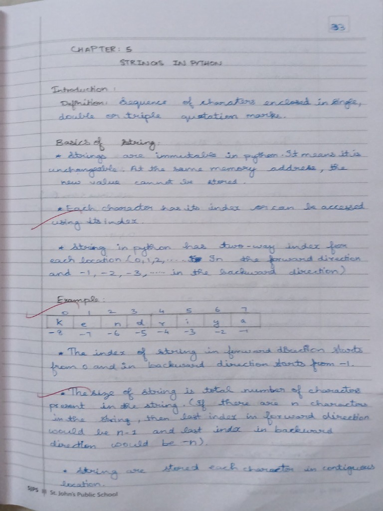 Class 11 Computer Science Chapter String Manipulation | PDF