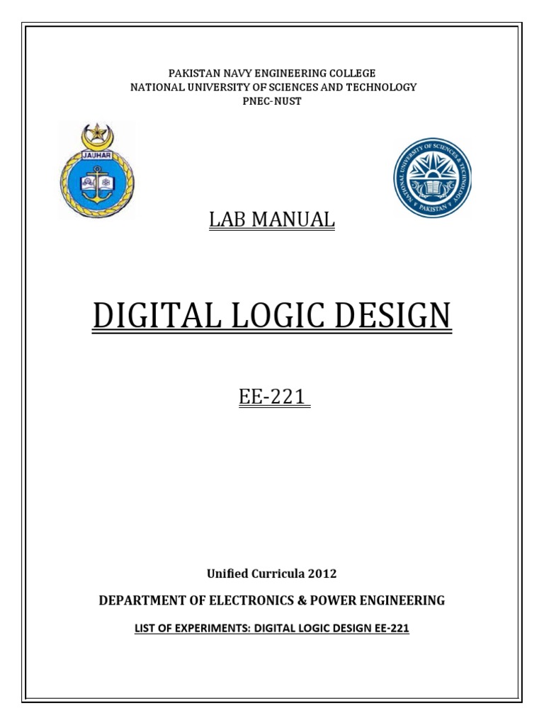 DLD Final Manual | PDF | Logic Gate | Digital Electronics