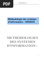 Méthodes MERISE: Cours et Exercices | PDF | Entité | Informatique