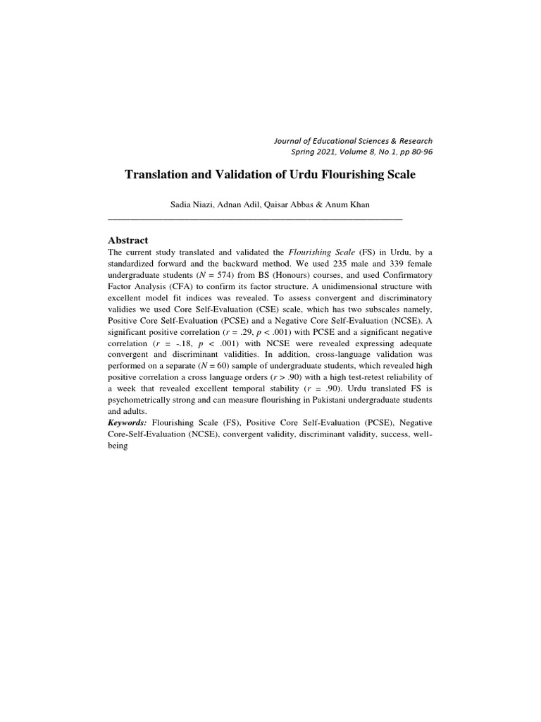 UOS Education 2021 | PDF | Well Being | Self Esteem