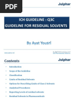 ICH Q3C (R9) Guideline on Solvents | PDF | Toxicity | Solvent