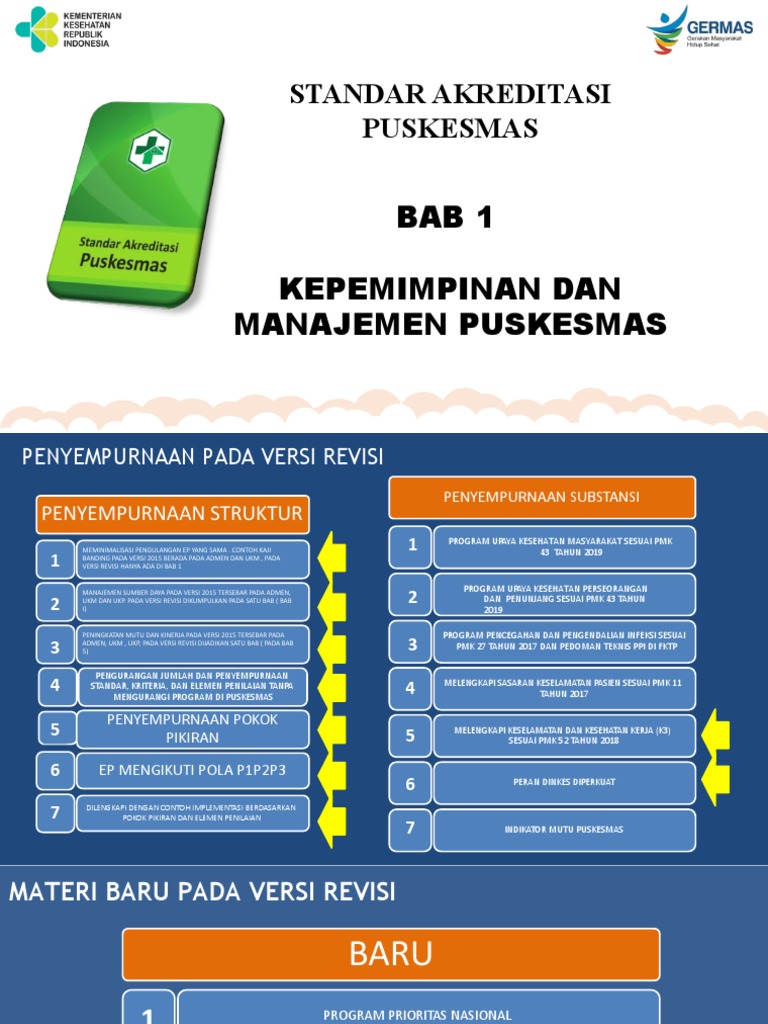 Bab 1 Standar Akreditasi Puskesmas | PDF